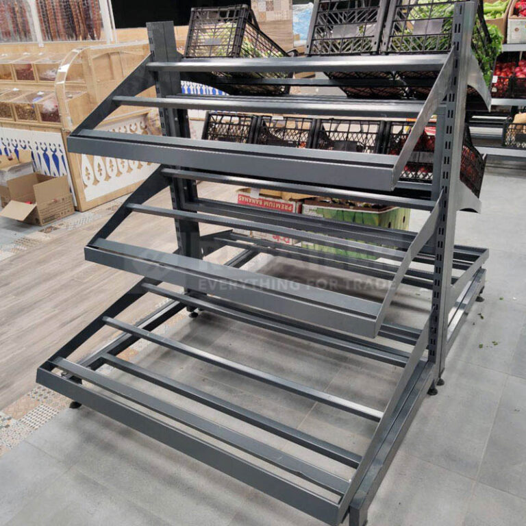 ხილ-ბოსტნეულის სტელაჟი 140/125/90 - Retailer.ge